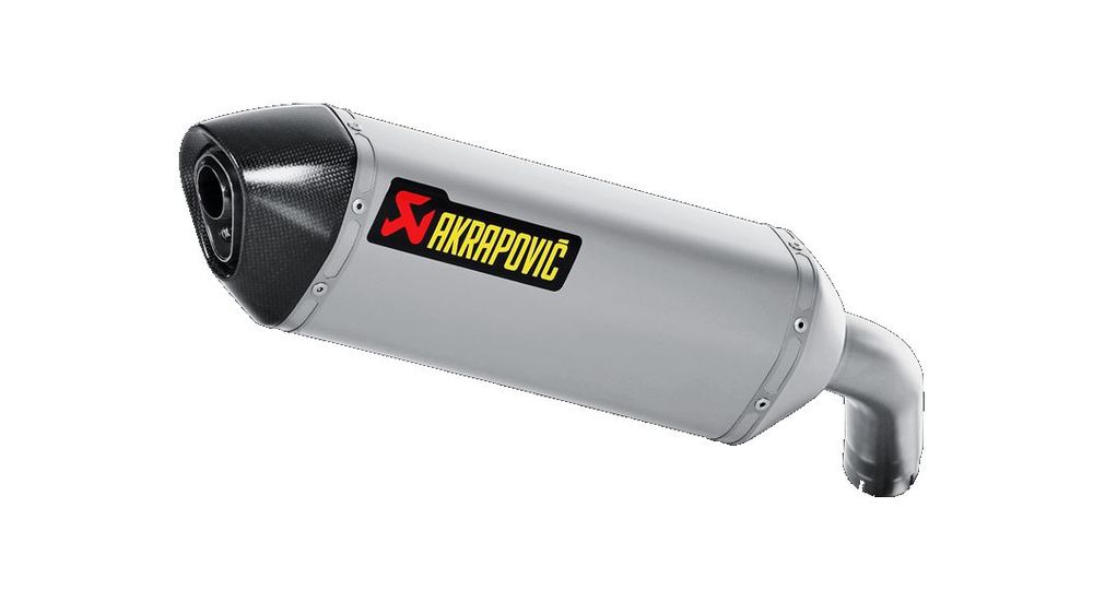 AKRAPOVIC AUSPUFF SLIP ON LINIE TITAN HÜLSE, CARBON ENDKAPPE ...