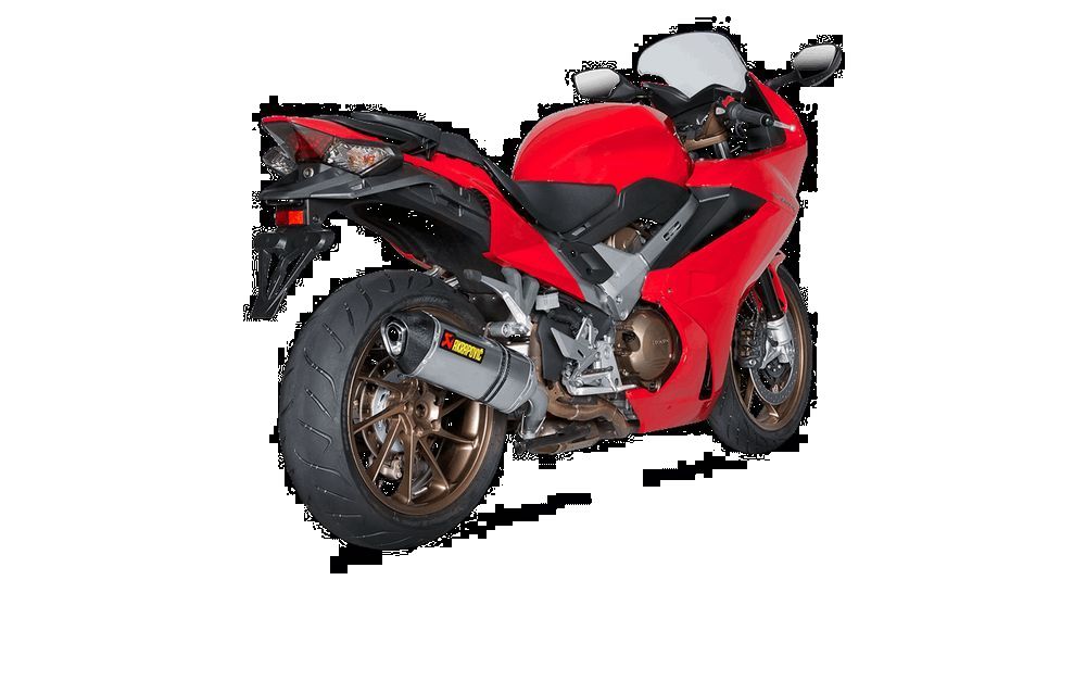 AKRAPOVIC SILENCER SLIP ON TITANIUM CARBON END CAP APPROVED HONDA VFR 800